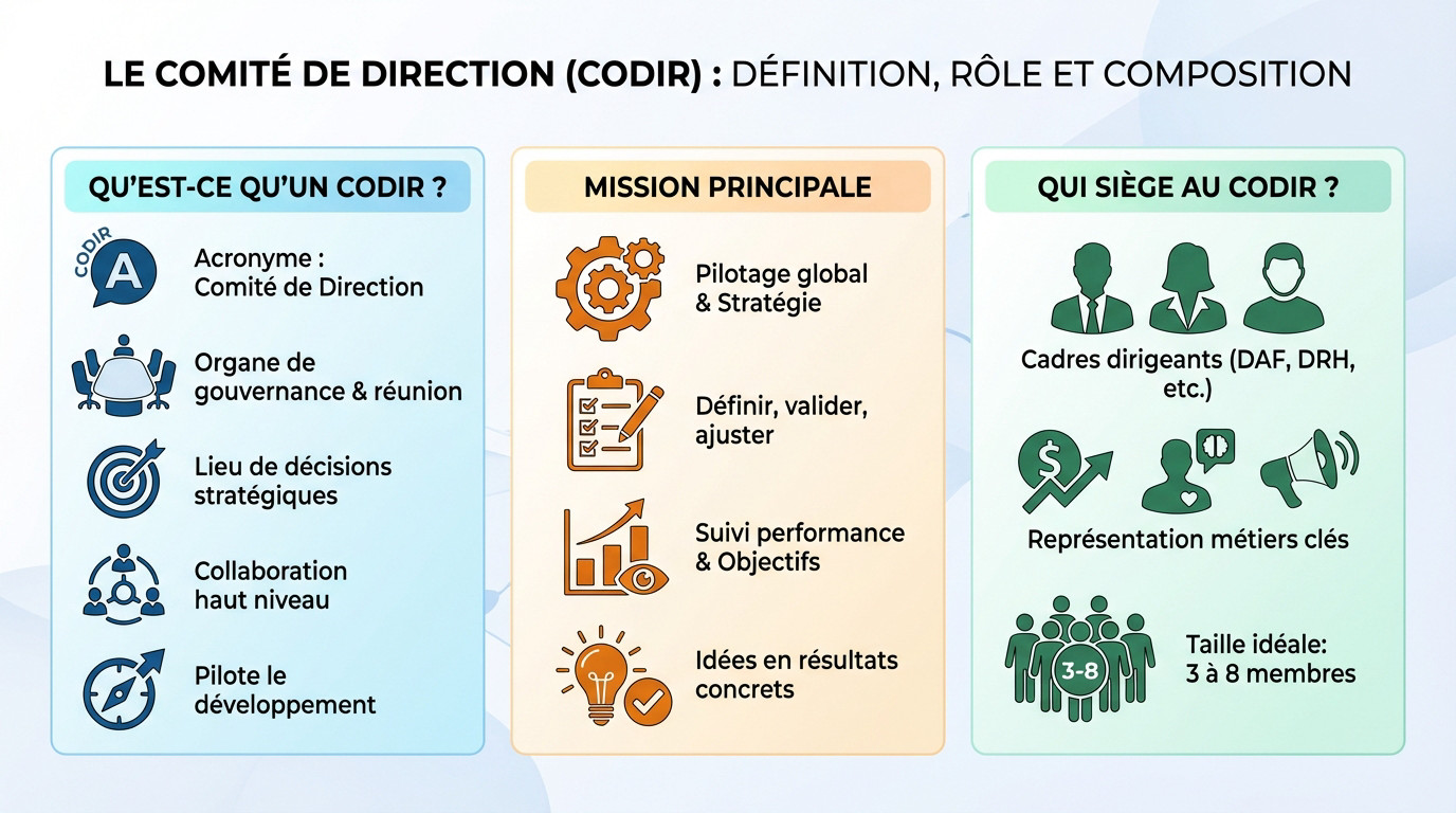 Codir definition : rôle stratégique en entreprise